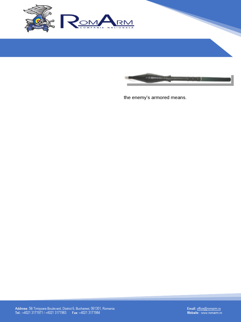 PG-7V Antitank Grenade Specs | PDF