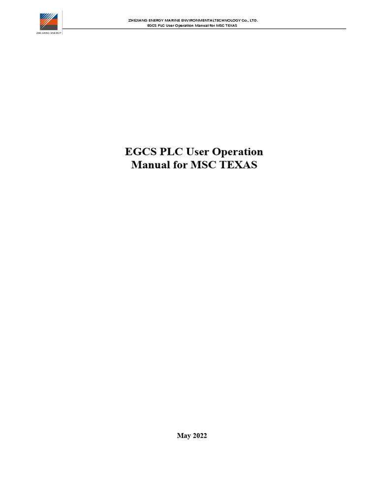 EGCS Control System User Operational Instructions | PDF | Programmable ...