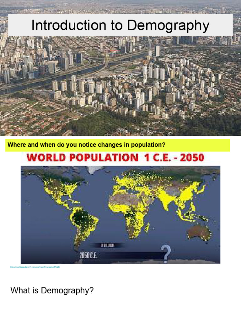 Introduction to Demography | PDF | Demography | Population