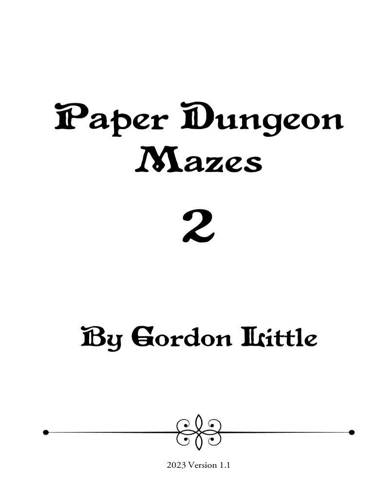 Paper Dungeon Mazes Guide | PDF