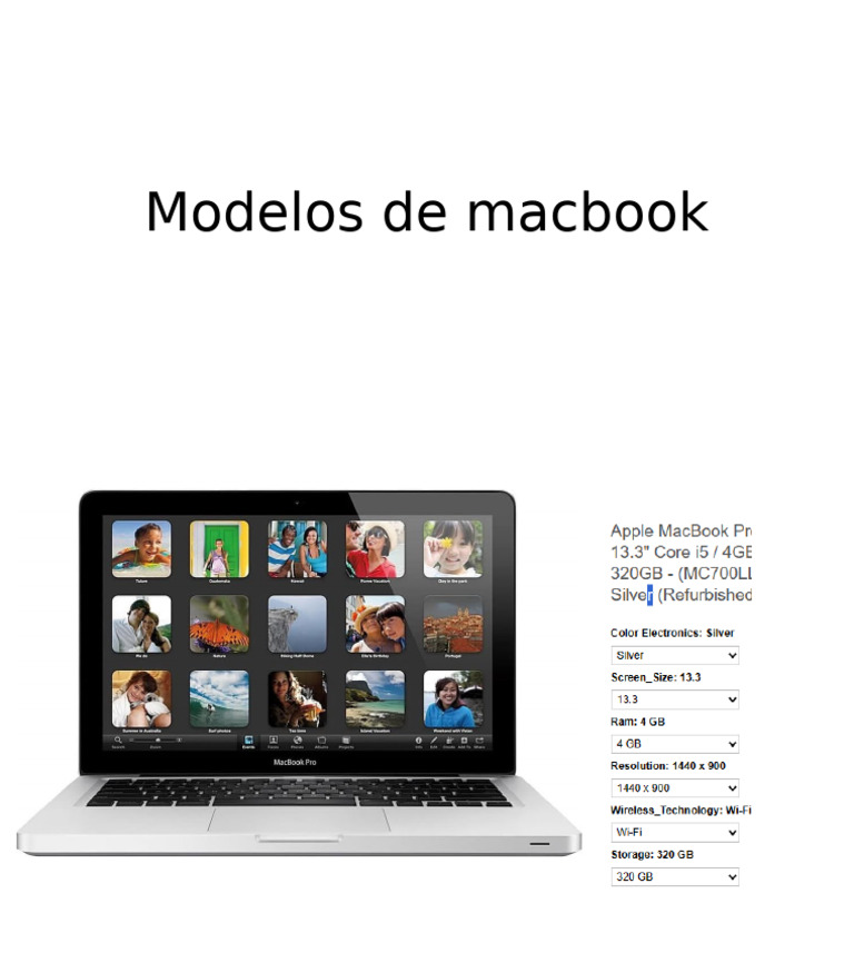 Modelos de Macbook | PDF