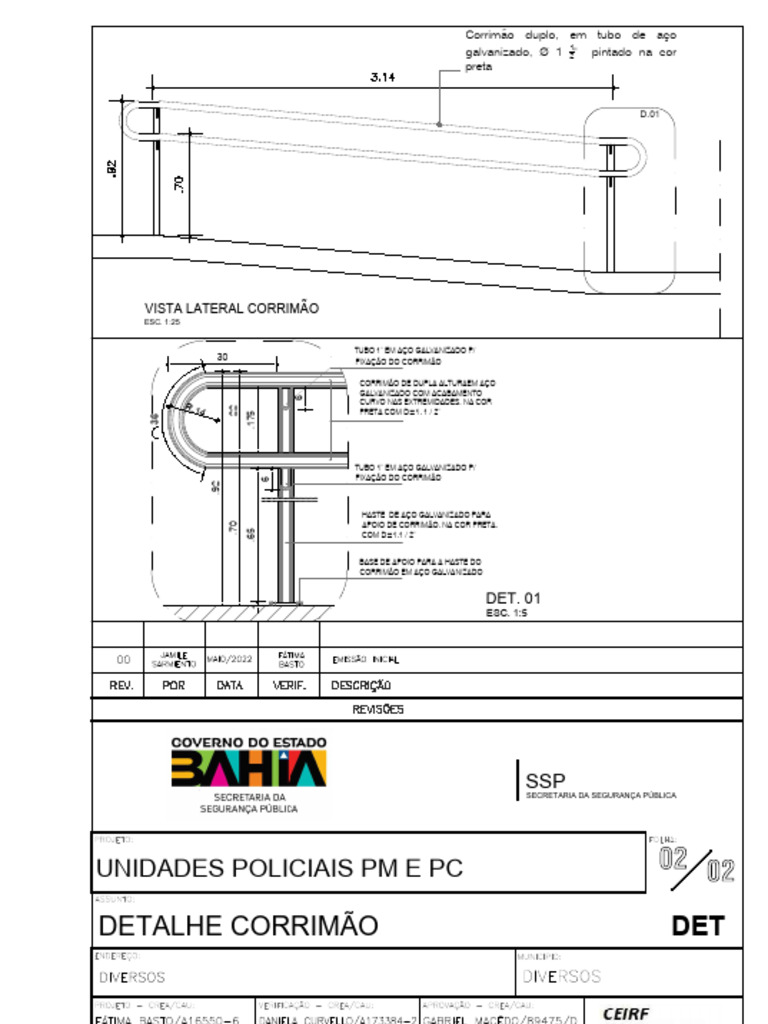 SSP-02-R00- CORRIMÃO-DETALHE | PDF