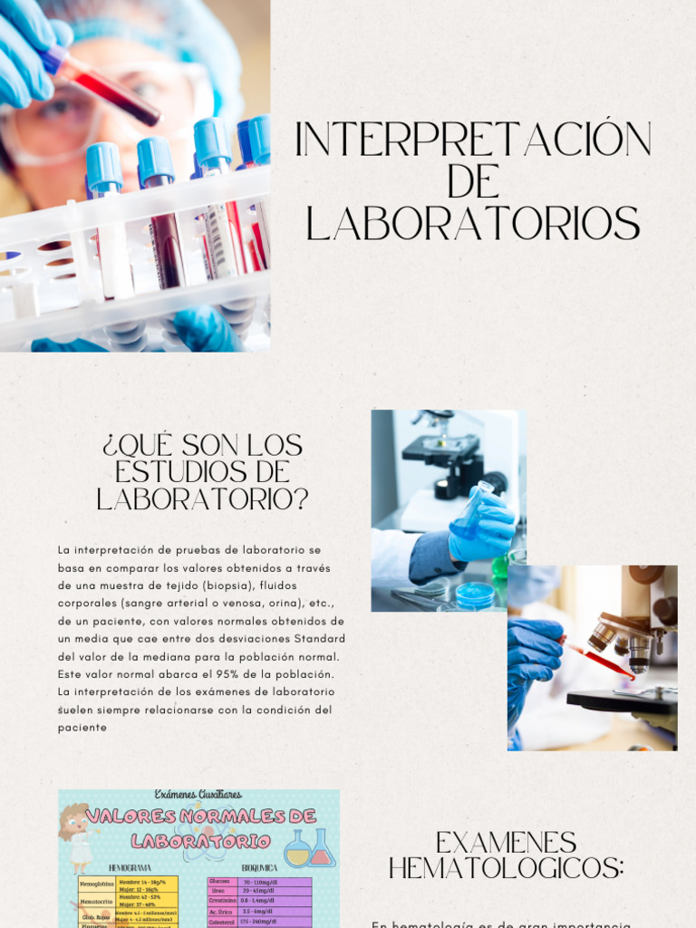 Interpretación de Laboratorios | PDF | Coagulación | Sangre