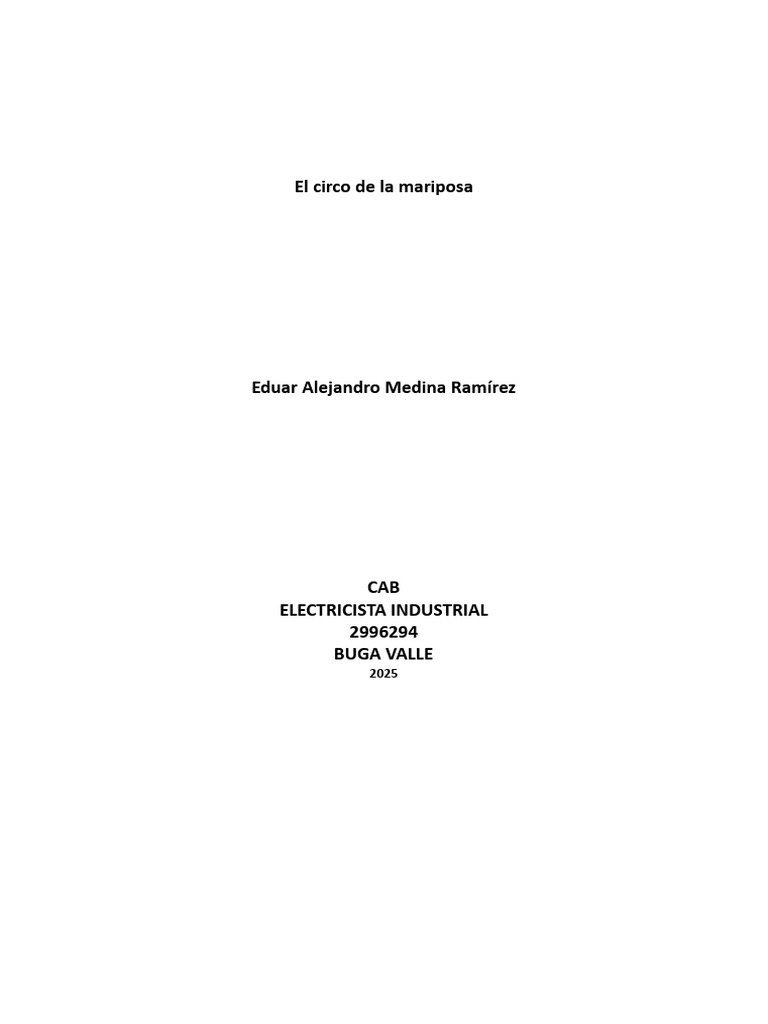 El Circo EDUAR ALEJANDRO MEDINA | PDF