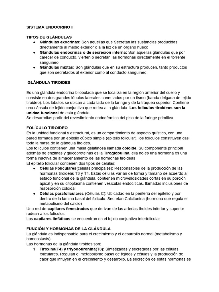 Endocrino II | PDF | Tiroides | Glándula suprarrenal