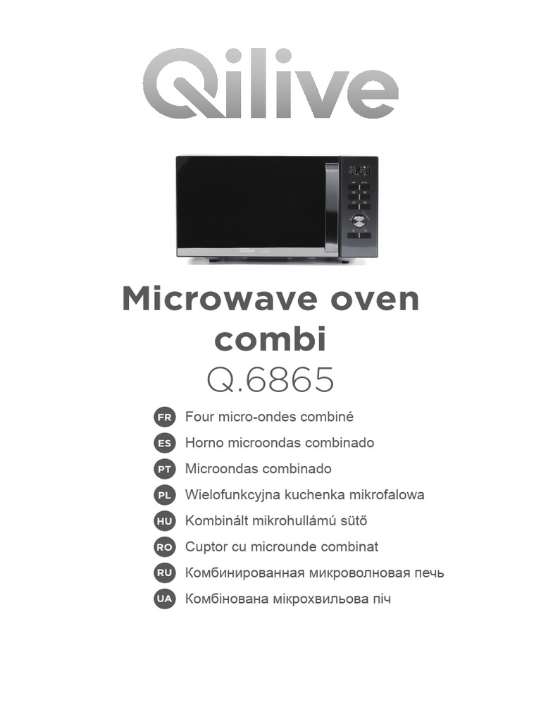 Qilive Q.6865 Microwave | PDF | Grilling | Oven