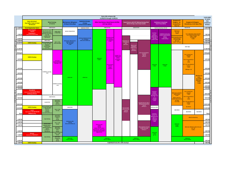 Extra Life at GHQ 2023 Schedule | PDF | Fantasy Role Playing Games ...