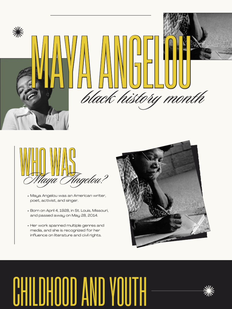 Black History Month-Maya Angelou | PDF