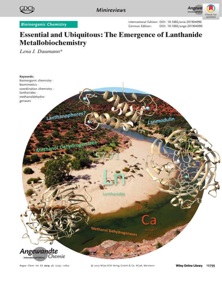 Essential and Ubiquitous - The Emergence of Lanthanide ...