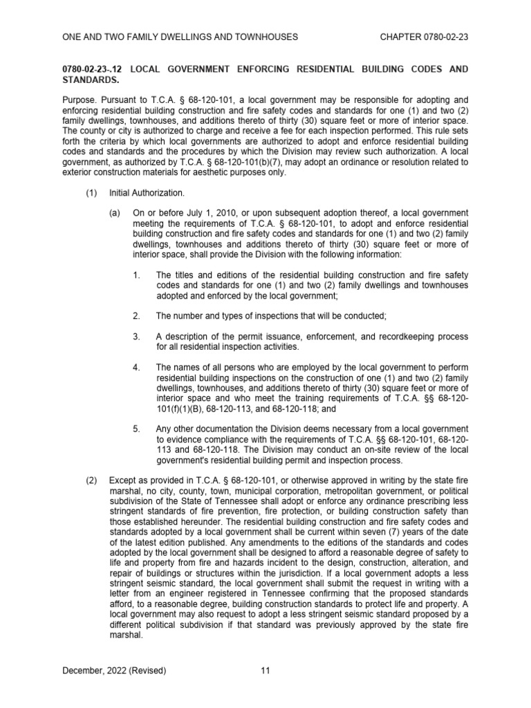 Local Building Code Enforcement Guidelines | PDF | Fire Safety | Building