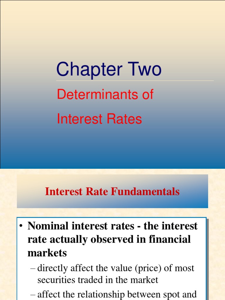 Determinant of Interest Rates | Present Value | Yield Curve