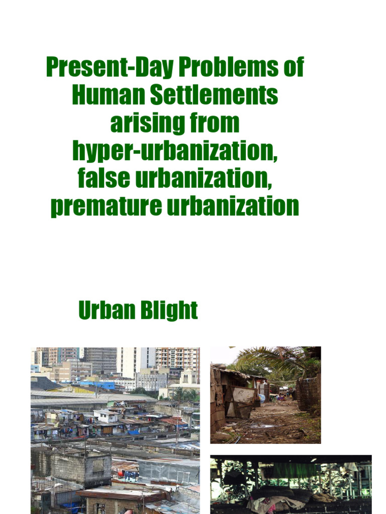 Housing Class - Problems of False Urbanization | PDF | Urban Sprawl | Slum