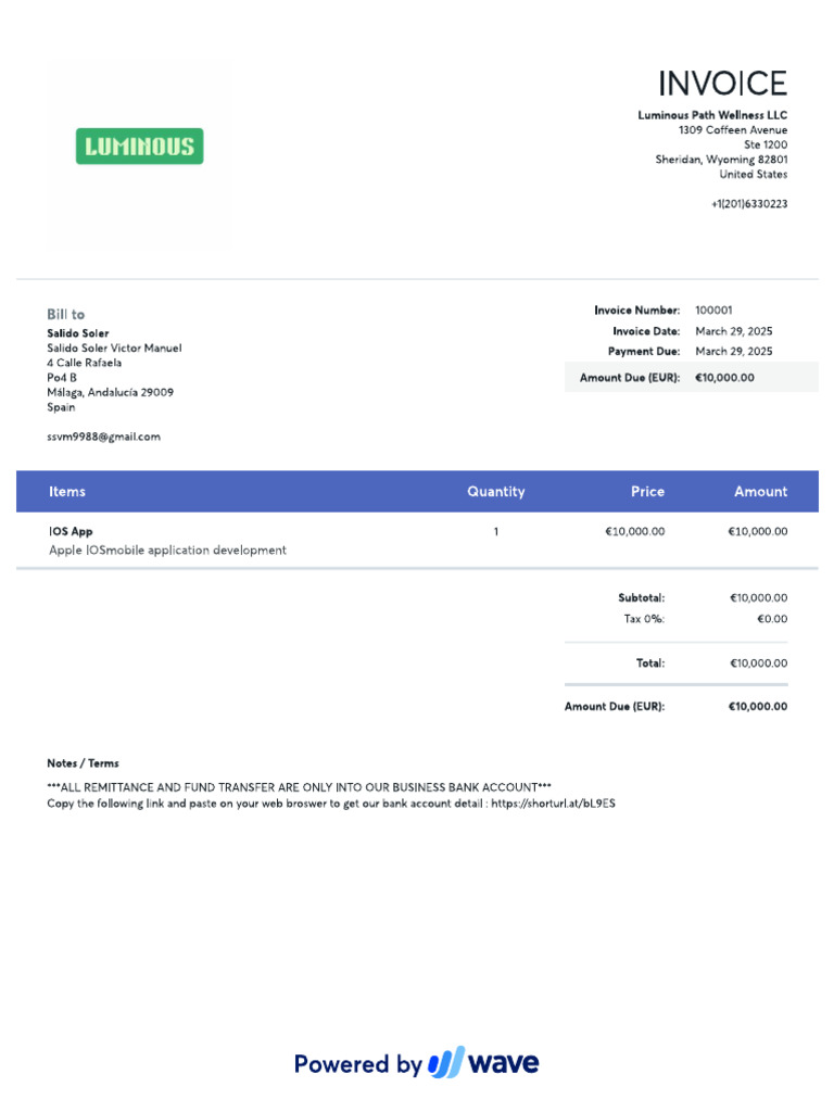 Invoice 1 | PDF