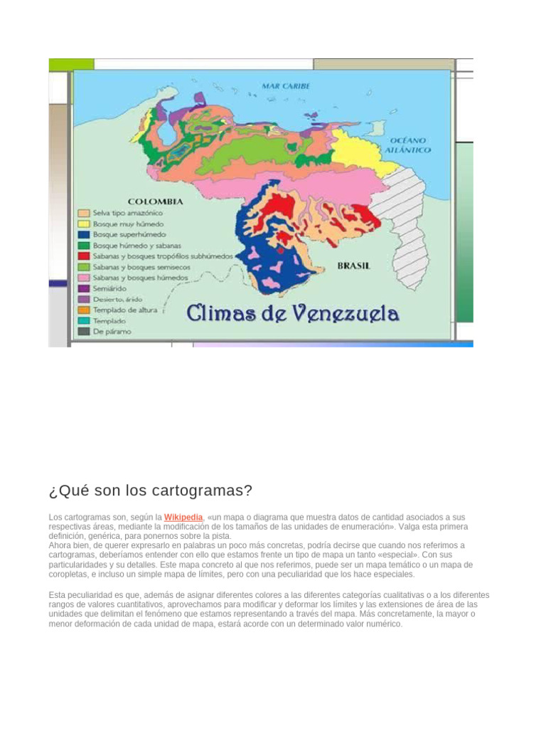Qué son los cartogramas | PDF