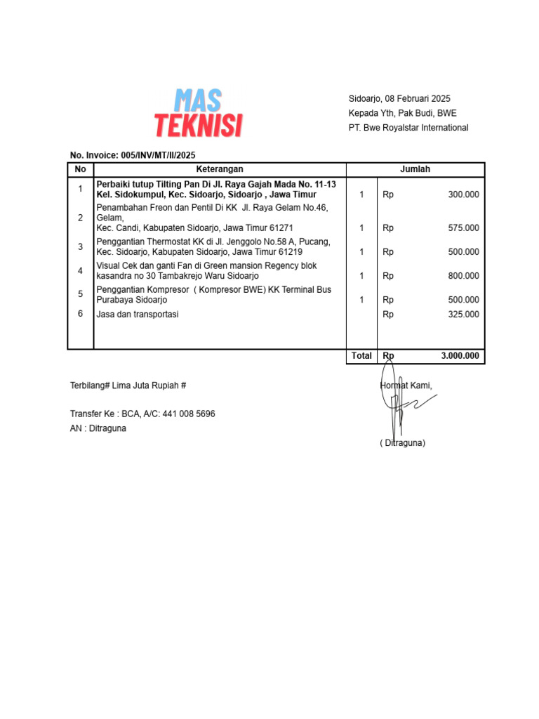 Invoice Tagihan | PDF