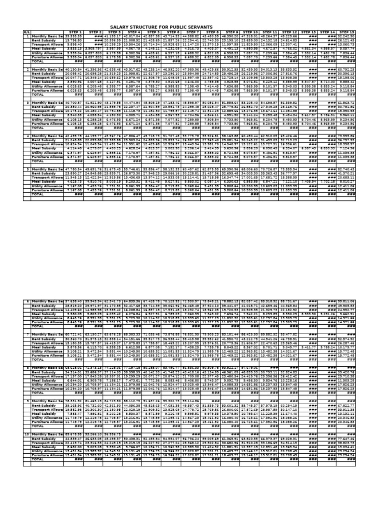 Nouvelle structure salariale 2025 | PDF
