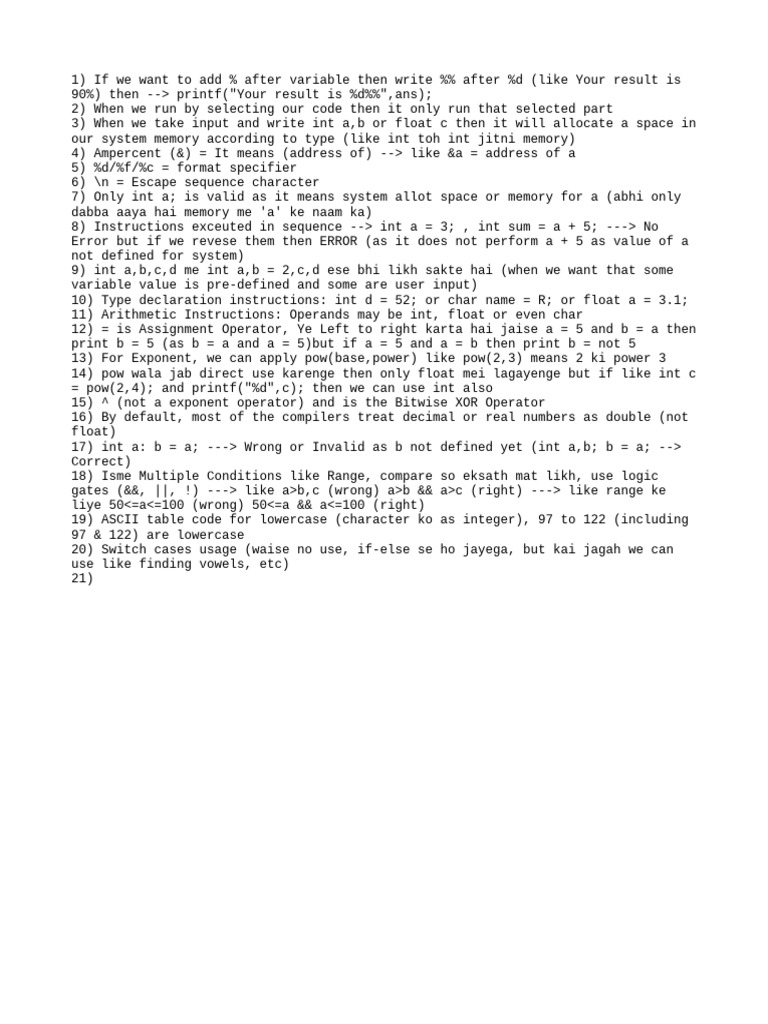 C Programming Basics and Syntax Guide | PDF