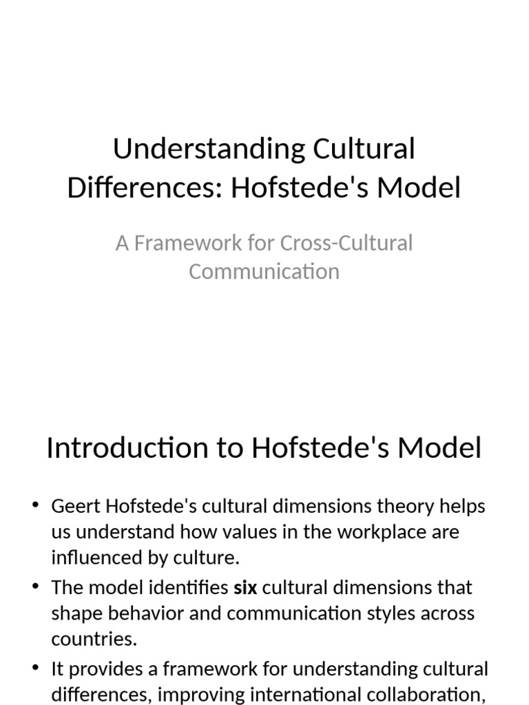 Hofstede_Cultural_Dimensions | PDF | Psychological Concepts | Social ...