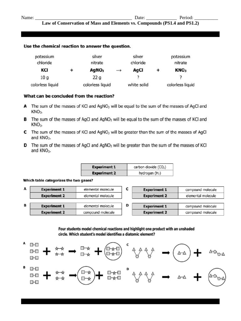 Day 10 Elements Vs Compounds - Periodic Table - LT | PDF | Chemical ...