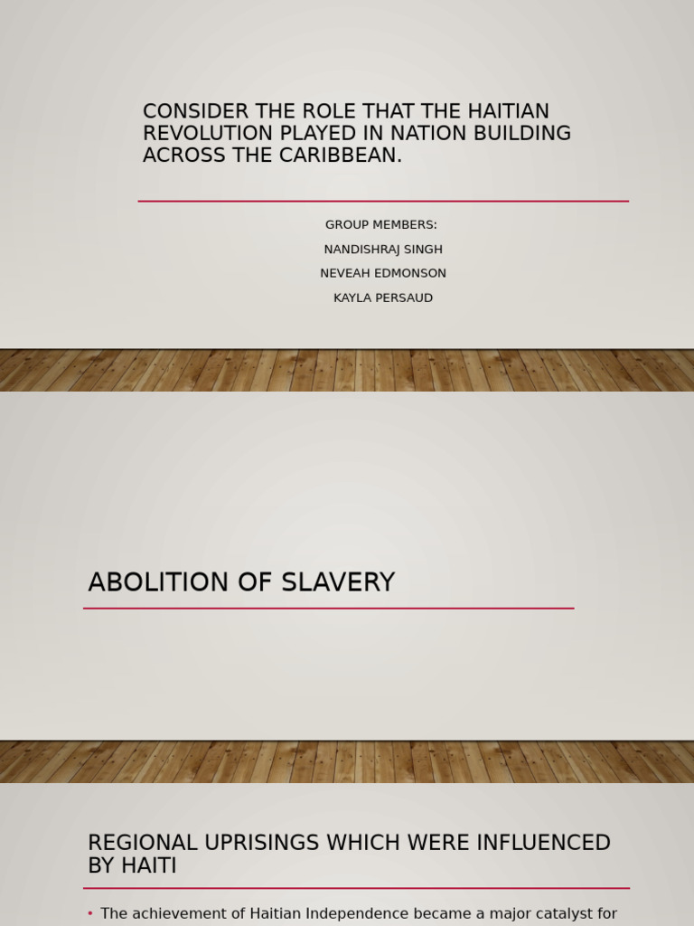 Haiti Nation Building | PDF | Abolitionism | Slavery