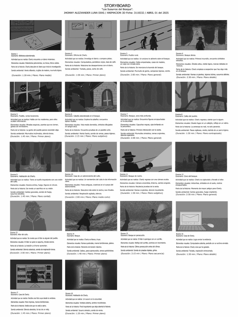 Storyboard Sena | PDF