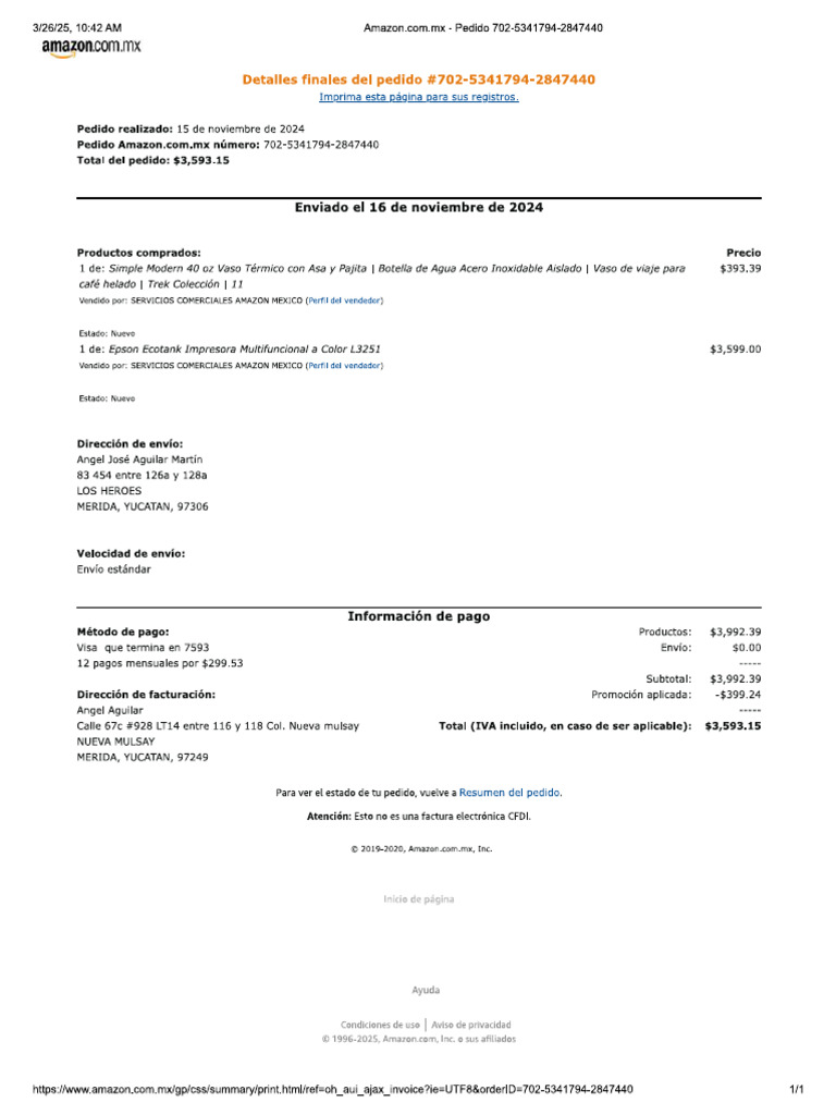 Nota Epson | PDF