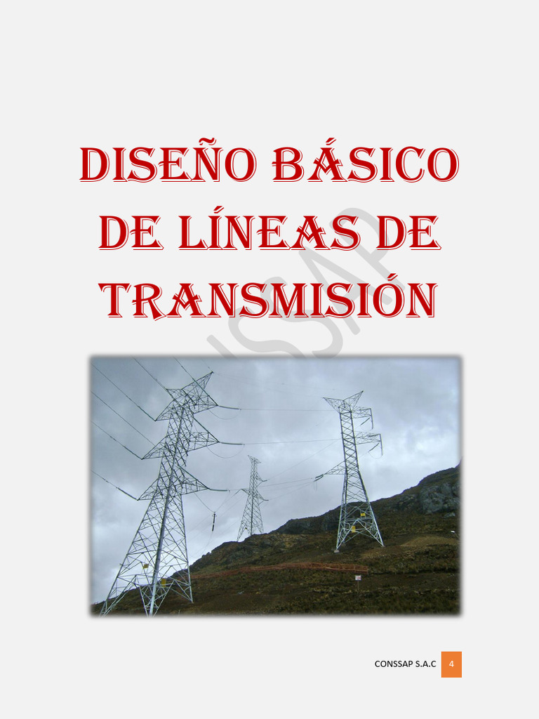 Diseño de Líneas de Transmisión | PDF | Conductor electrico | Aislador ...
