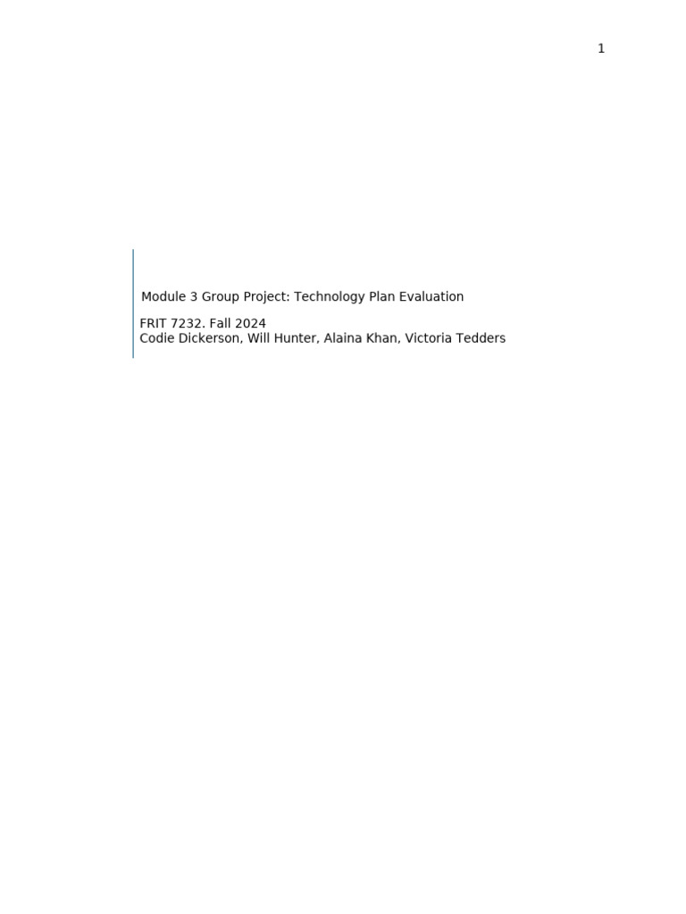Khan - Technology Evaluation Plan | PDF | Educational Technology | Evaluation