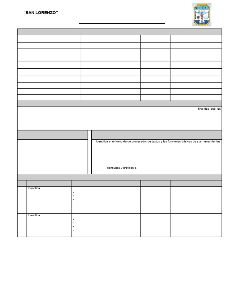Silabo Informatica e Internet | PDF | Archivo de computadora | Periférico