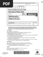 2406 8MA0 01 AS Pure Mathematics June 2024 Shadow Paper PD | PDF ...