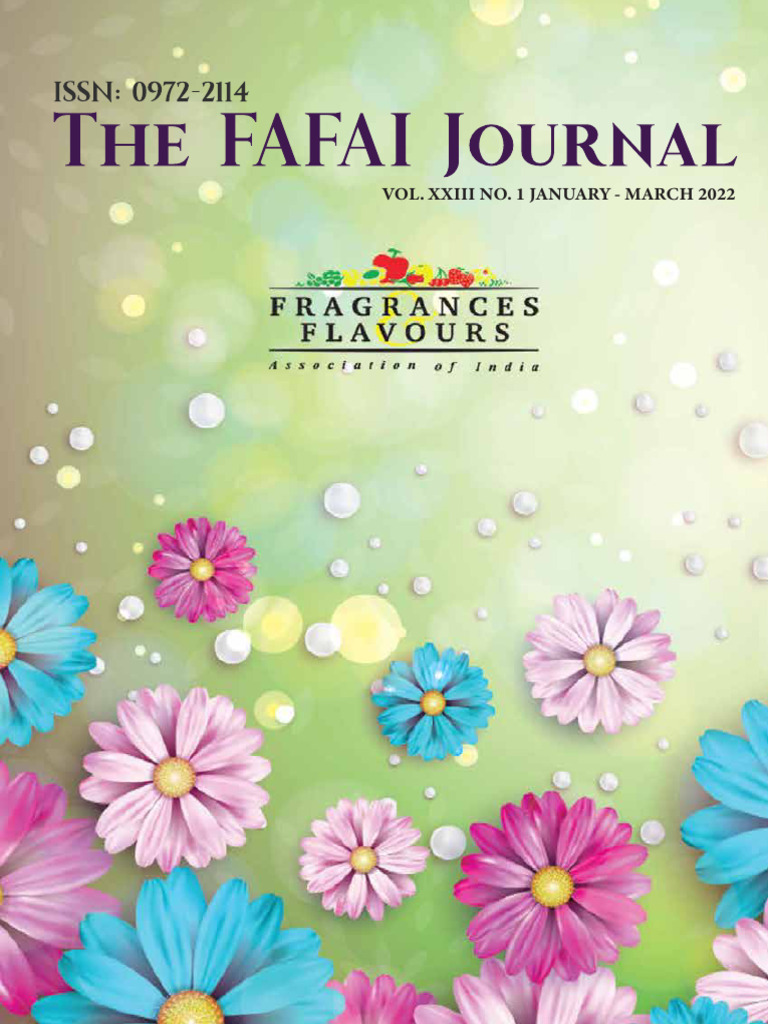 FAFAI Journal Jan 2022 Mar 2022 | PDF | Perfume | Wash