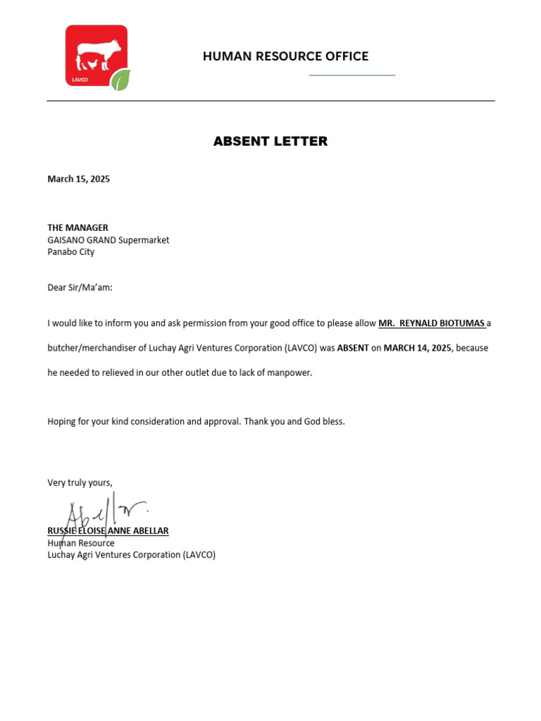 Absent Letter Biotumas | PDF