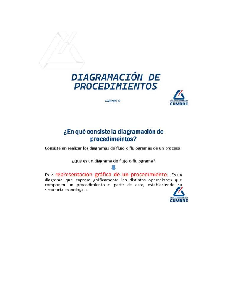 Tema 6 Diagramación de Procedimientos | PDF