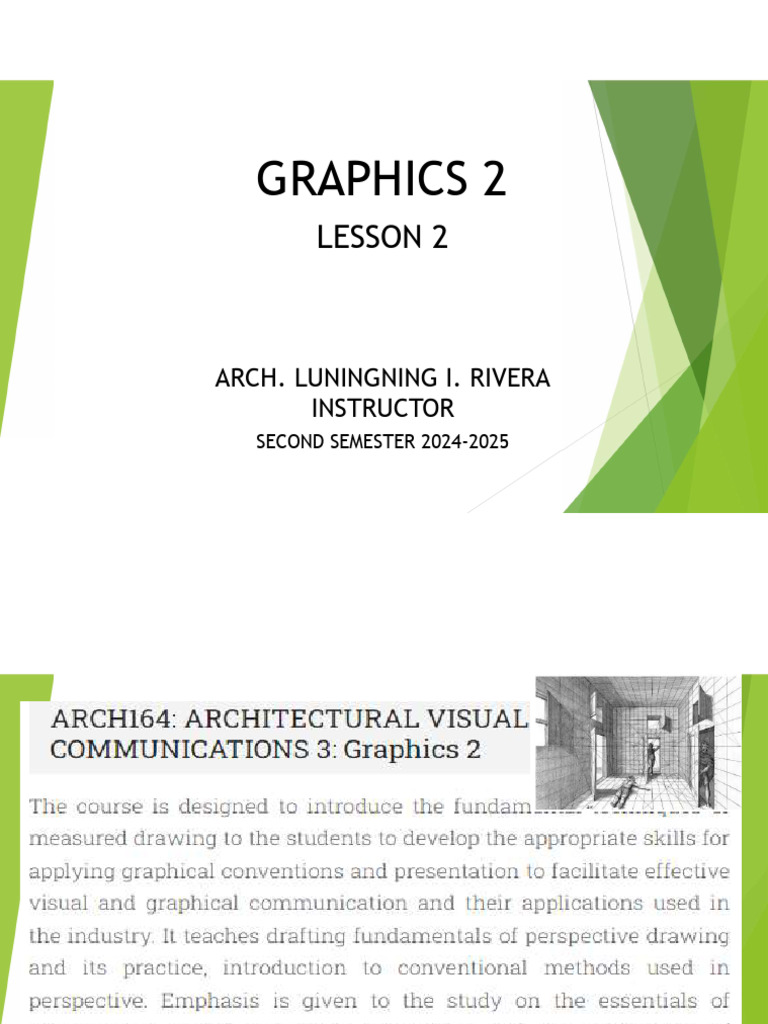 GRAPHICS 2 LECTURE 2a | PDF
