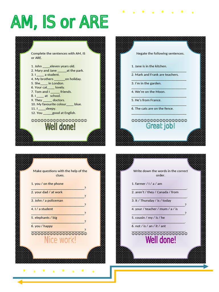 Negation and Sentence Structure Exercises | PDF