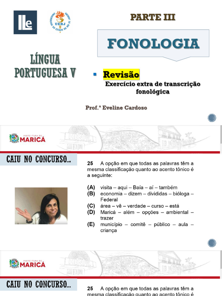 LPV - FONOLOGIA - Exercicio Extra Transcricao - 22-05 | PDF | Fonética | Famílias linguísticas