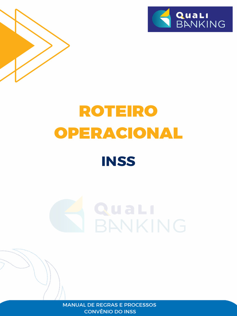 Roteiro Operacional QualiBanking (INSS) 20-08 | PDF | Crédito consignado | Empréstimos
