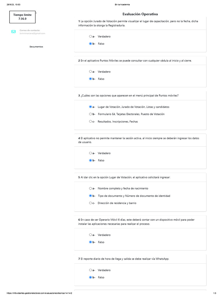 Respuestas Examen 20 Correctas | PDF