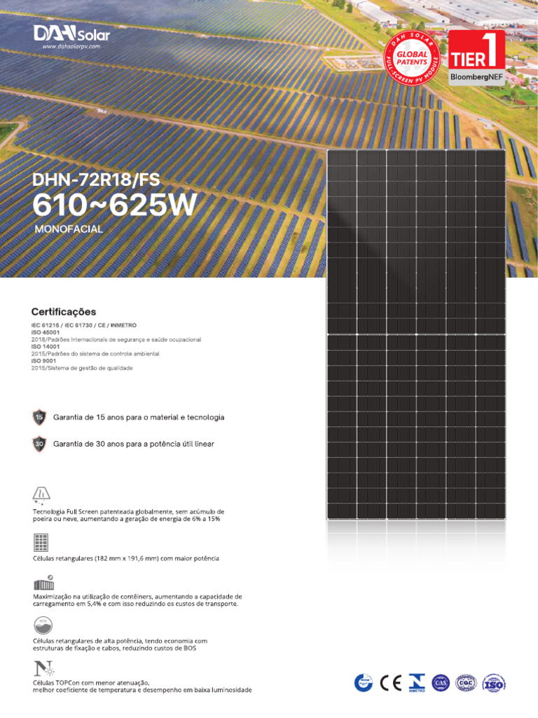 Datasheet DAH 610W Compactado | PDF