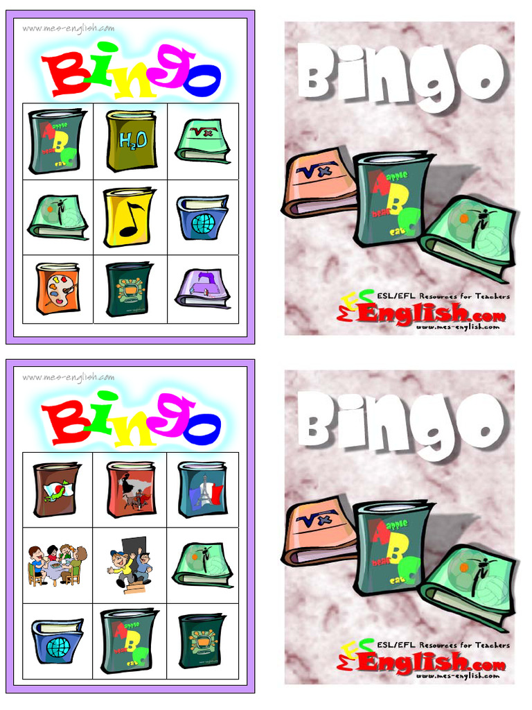 Subjects Bingo | PDF