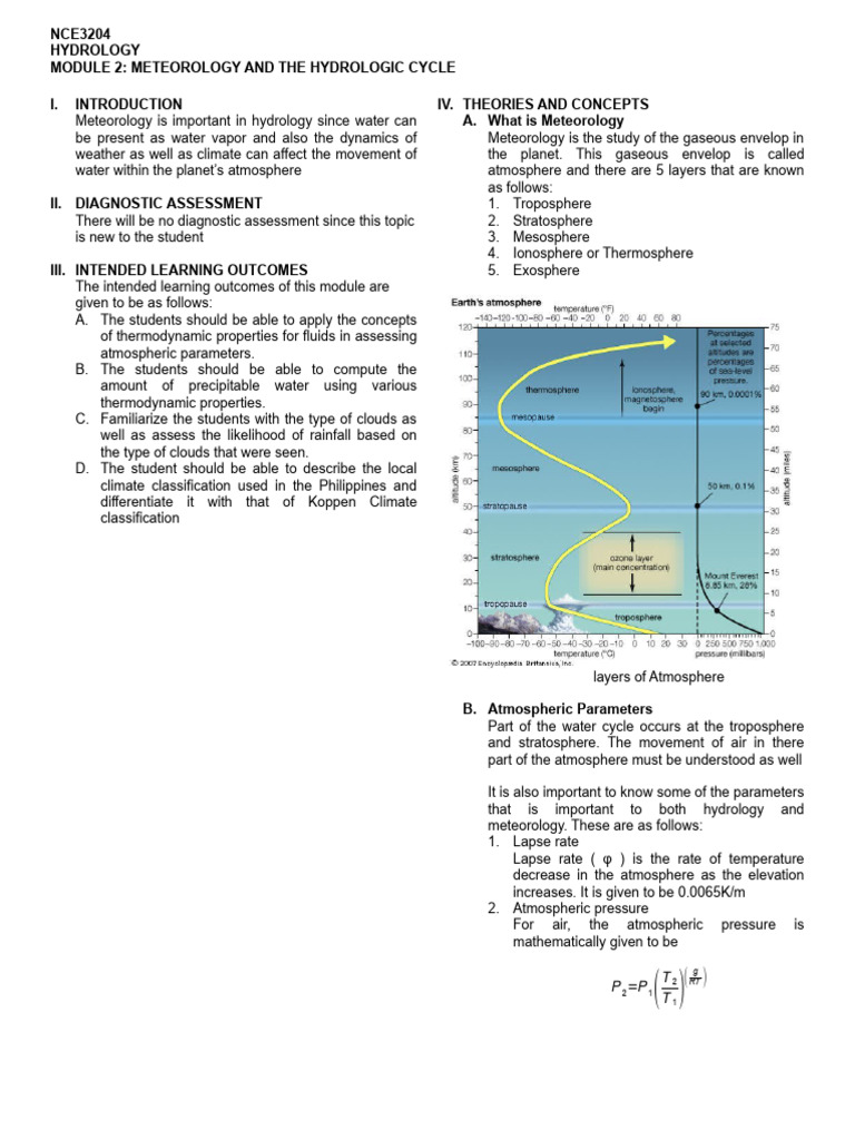 MODULE-2- hydro | PDF | Cloud | Humidity