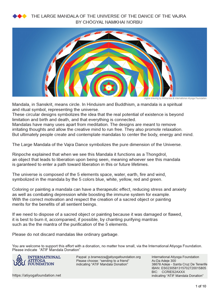 Coloring Universal Mandala 2020 | PDF | Mandala | Mantra