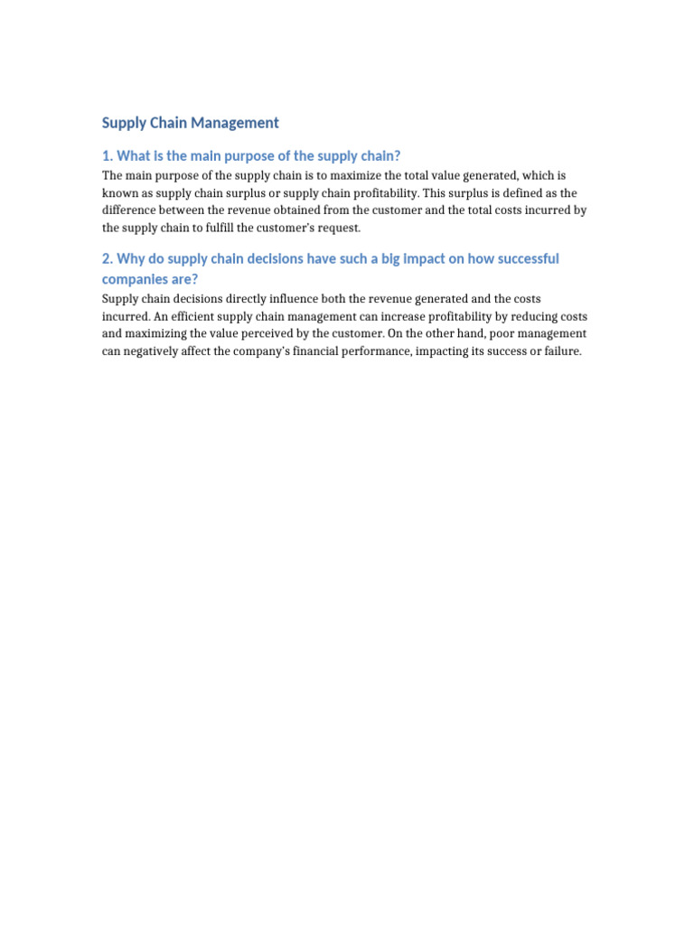 Understanding Supply Chain Management | PDF