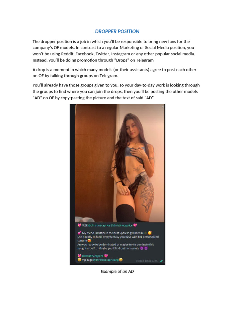 Dropper Position | PDF