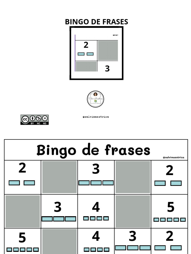 Bingo de Frases | PDF