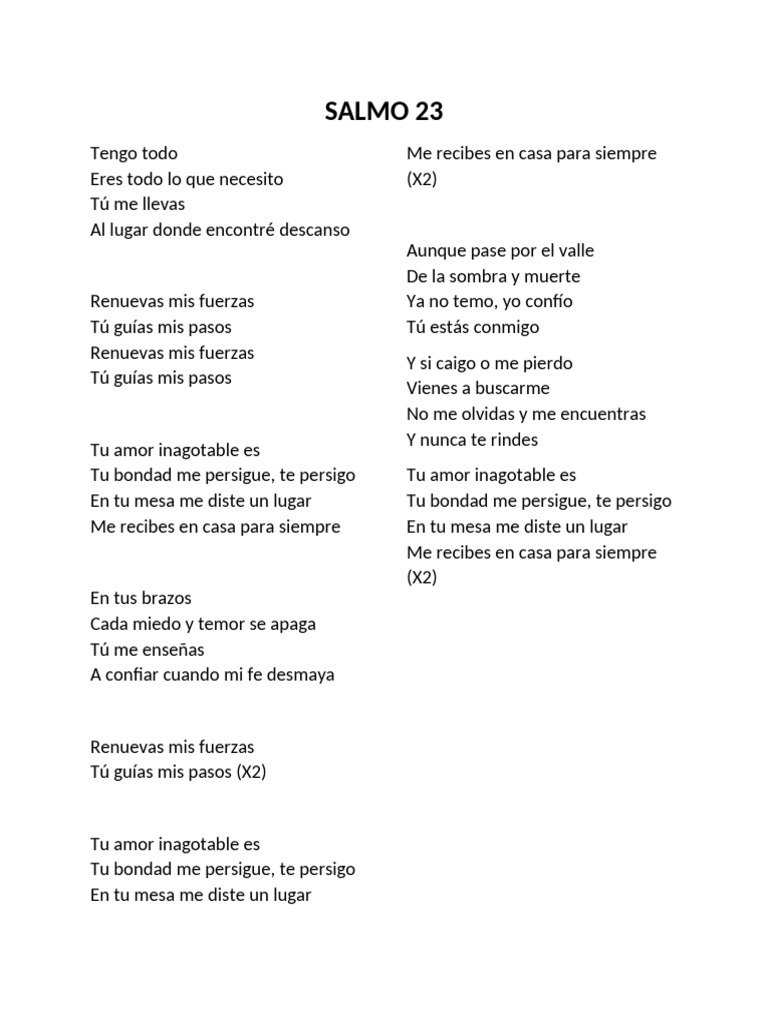 SALMO 23 | PDF | Cristo (título) | Contenido bíblico