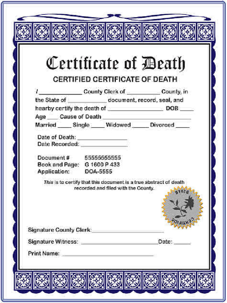 Death Certificate | PDF
