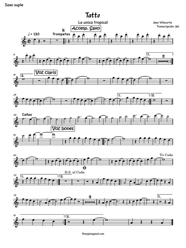 Tatto - Saxo Suple | PDF