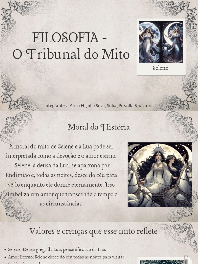 Mito de Selene: Amor e Ciclos Lunares | PDF