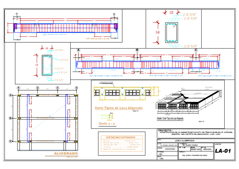 ESTRUCTURAS casa limA-LOSA ALIGERADA | PDF